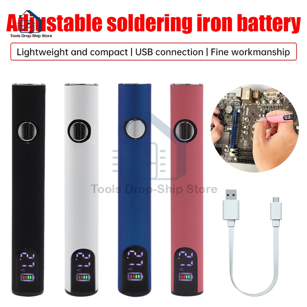 400mah 510 Thread Battery Pen Solder Iron Shaped Battery Set Heat ...