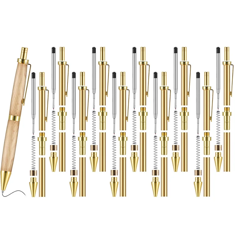 AT43-Retractable Pen Kit For Wood Turning 7Mm Click Pen Kit With ...