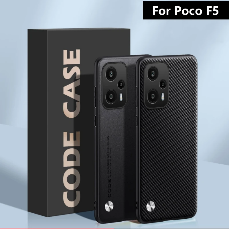 For Poco F5 Case Luxury PU Leather Phone Back Cover For Xiaomi Poco F5 ...