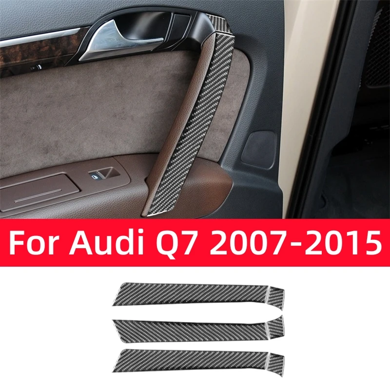 For Audi Q7 2007-2015 Car Accessories Carbon Fiber Interior Auto Door ...