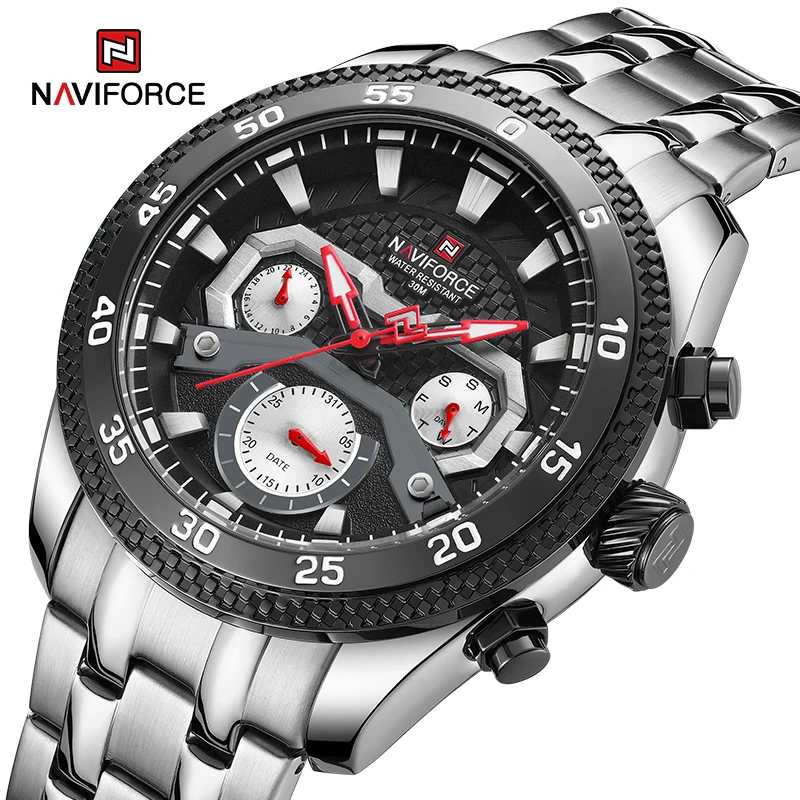 NAVIFORCE-Sports-Waterproof-Fashion-Man-Watches-Stainless-Steel-Band ...