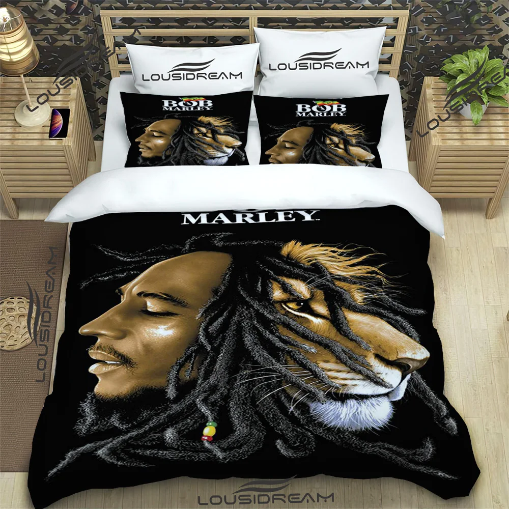 Maple-Leaf-Comforter-Bedding-Set-Bob-Marley-Reggae-M-sica-Capa-de-edred ...