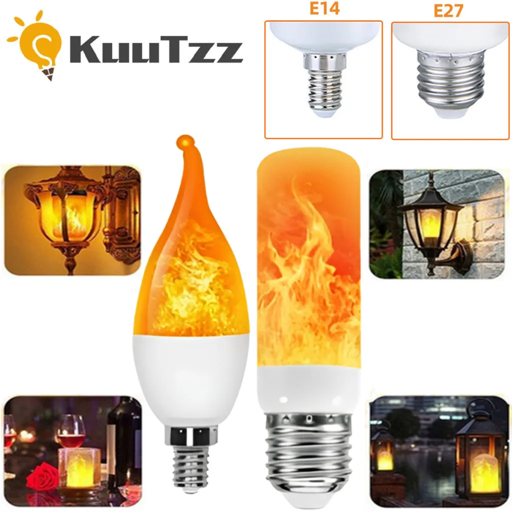 E27-E14-LED-Flame-Bulb-LED-lamp-Corn-Bulb-Flickering-AC85-265V-LED ...