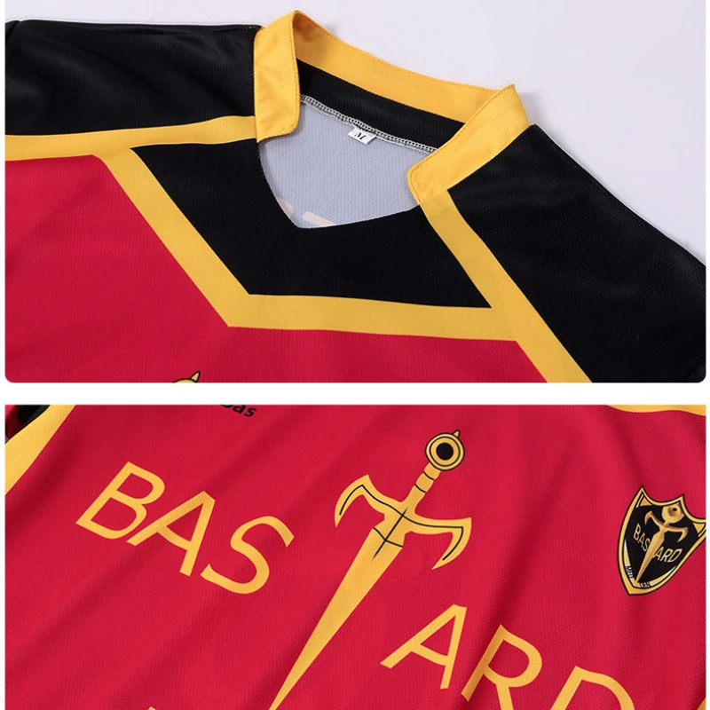 Camiseta-BLUELOCK-para-Cosplay-del-equipo-alem-n-Jersey-rojo-y-negro ...