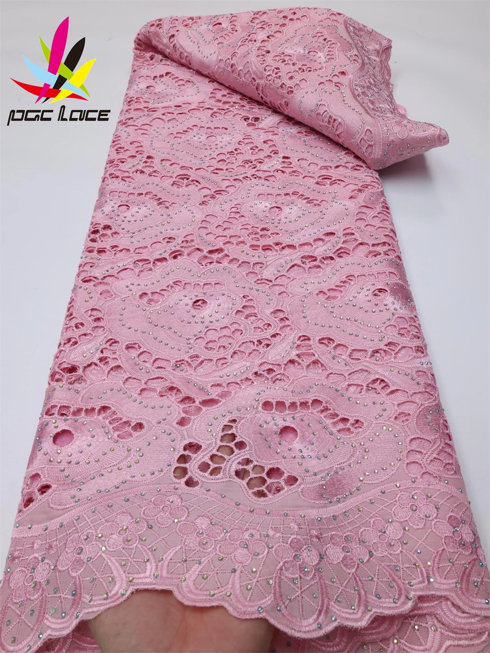 PGC-White-African-Dry-Lace-Fabric-2024-High-Quality-Swiss-Voile-Lace ...
