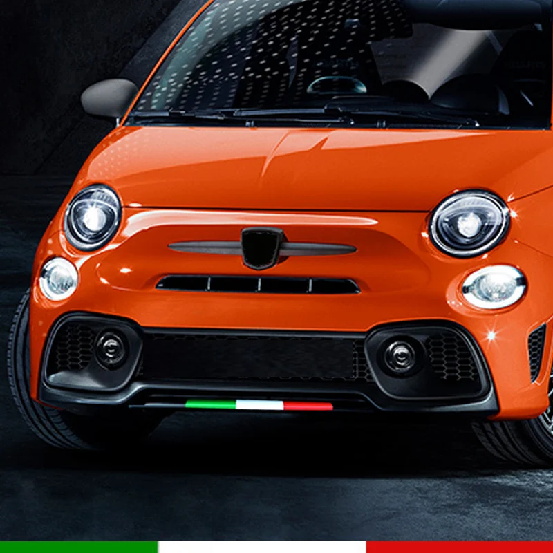 Car-Front-Bumper-Vinyl-Sticker-Decal-Stripes-For-Fiat-500-Abarth-Sport ...