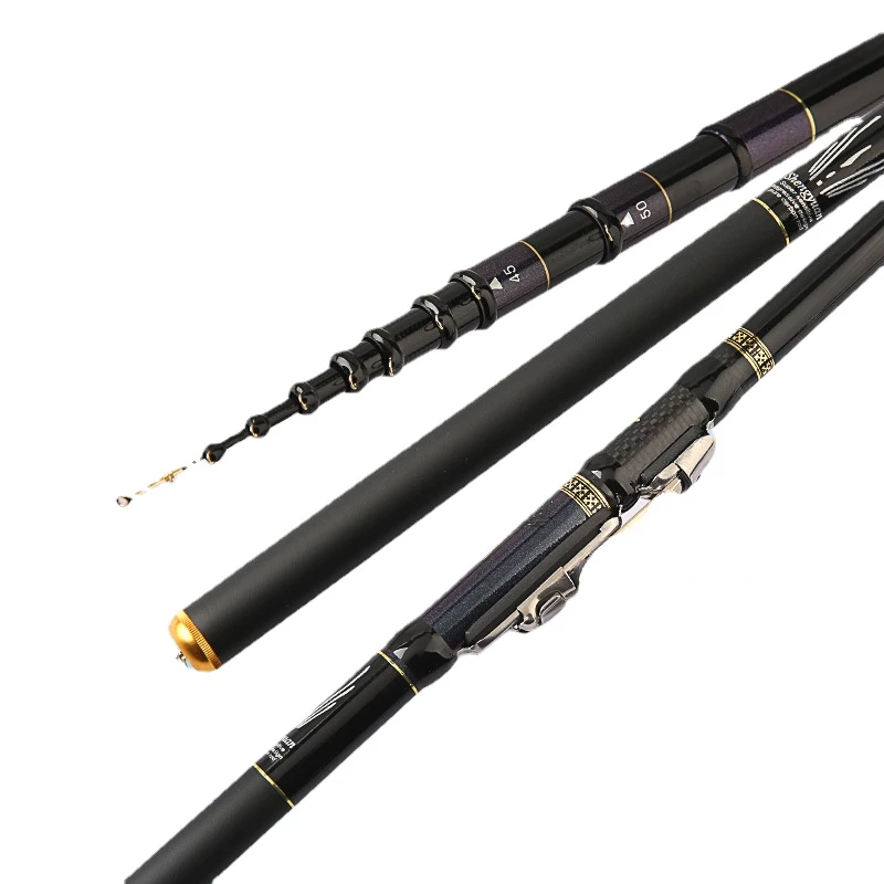 High Carbon Material Ultra-light Hard Fishing Rod Telescopic Rod Can Be ...