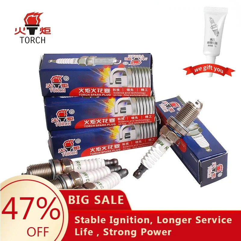 4pcs-6pcs-China-original-spark-plugs-TORCH-K6RTC-FR7DC-BKR6E-K20PR-U ...