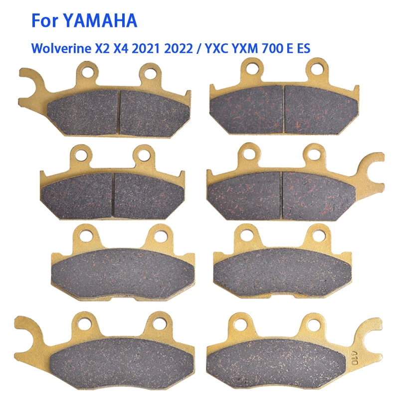 Motor Front Rear Brake Pad for YAMAHA Wolverine X2 X4 YXE85 YXF85 2021 ...