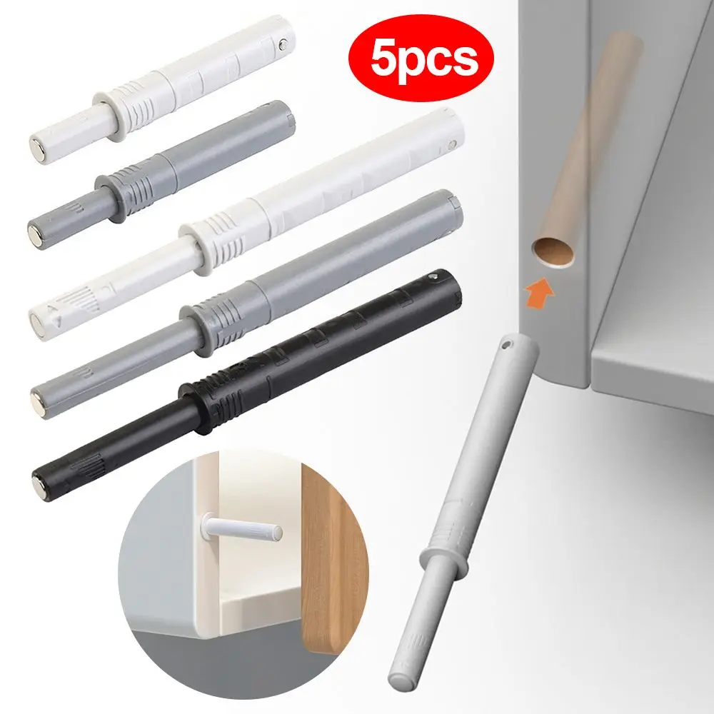 5pcs Hardware Concealed Damper Buffers Open Touch Door Bouncer Cabinet ...