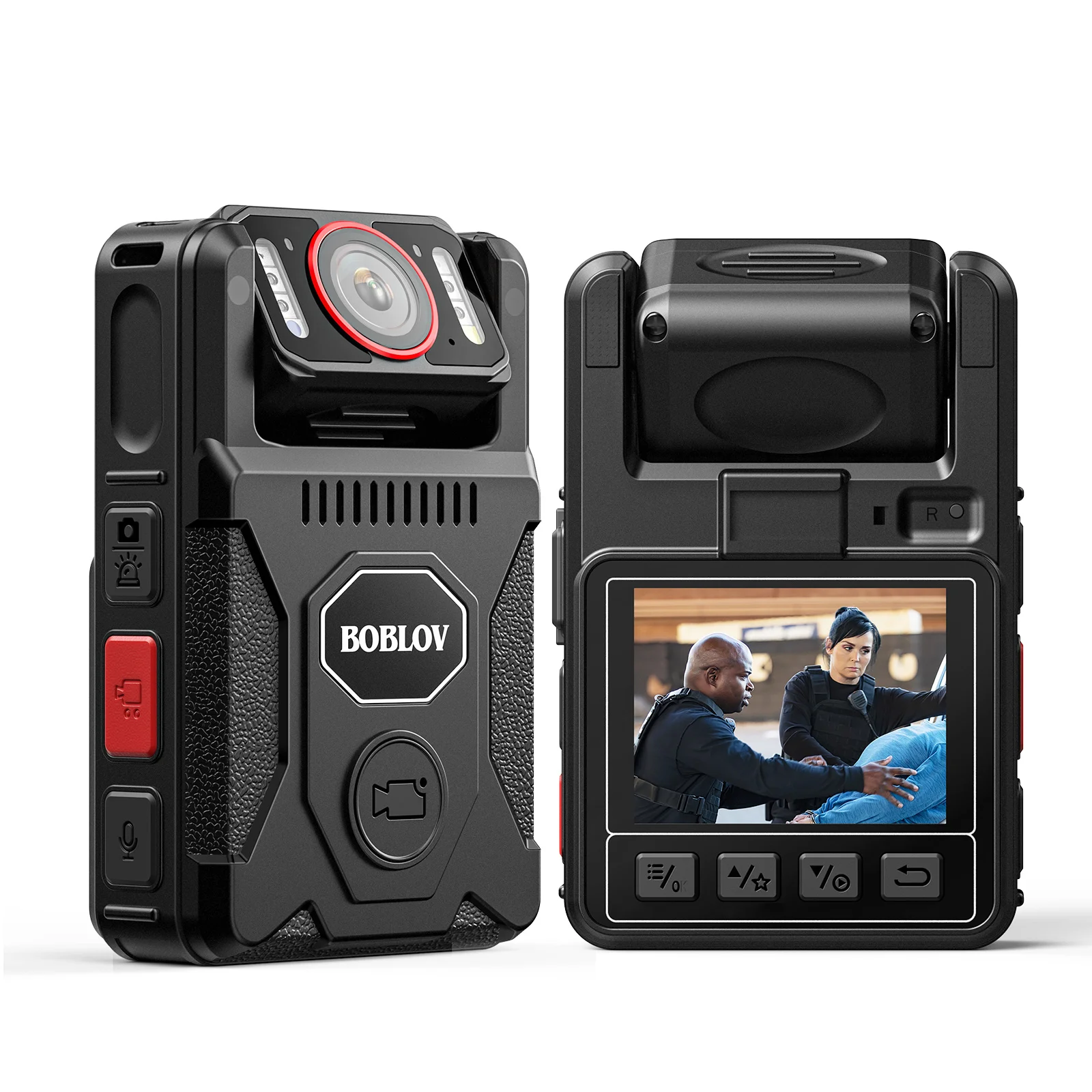 BOBLOV M7 Pro 4K Mini Body Camera Police 128GB Video Recorder 180 ...