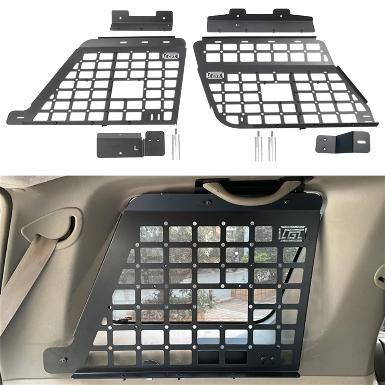 for Nissan Patrol Y61 1997-2016 MOLLE Storage Panel Car Interior ...