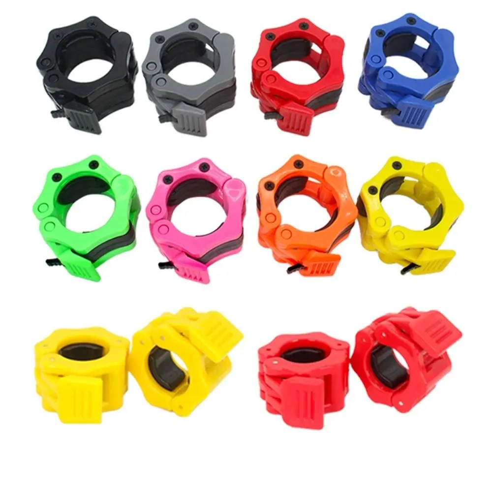 1 Pair Colorful 25/30mm Fitness Barbell Clamps Hexagon Quick Release ...