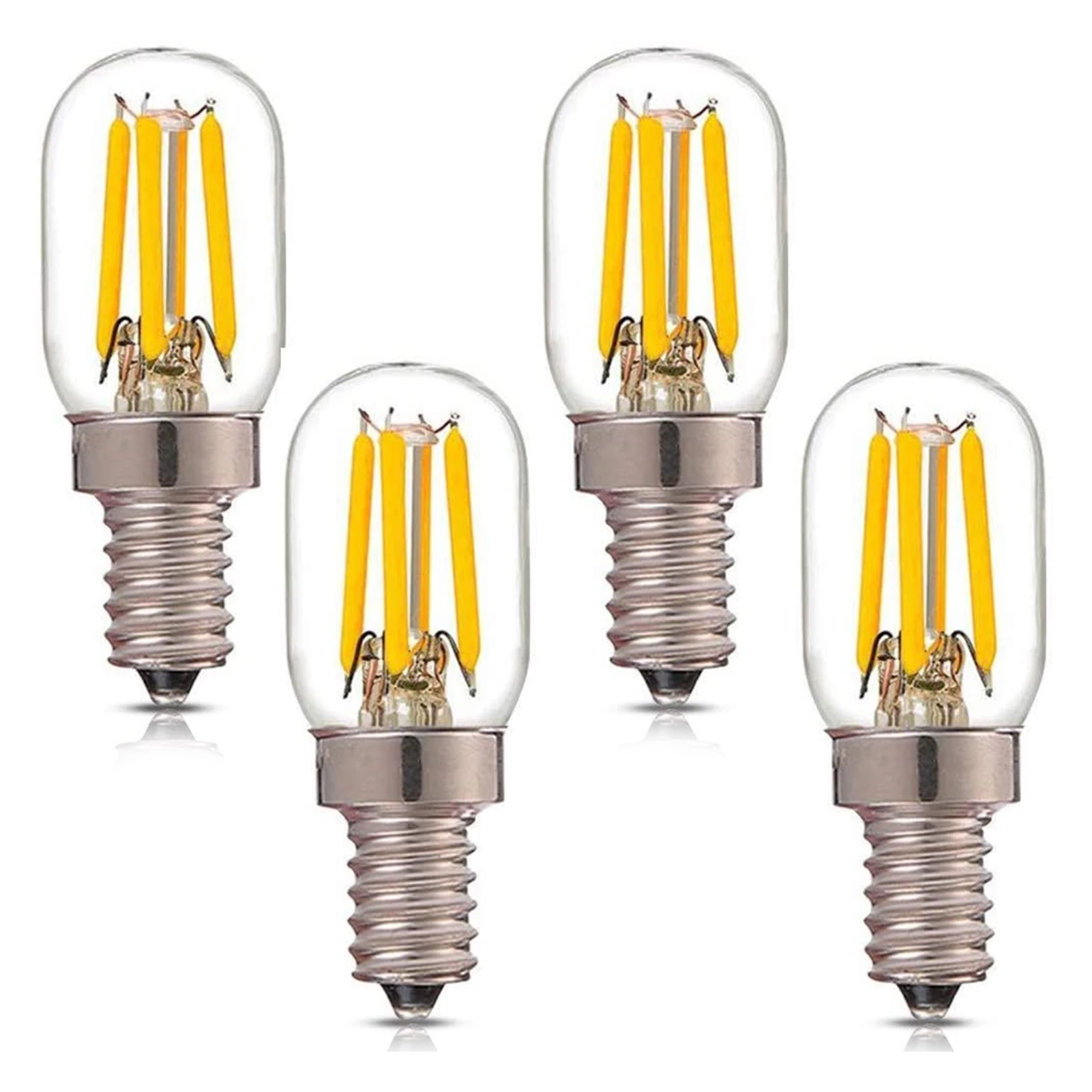 2pcs T20 LED Bulb Lamps 3000K 5700K 400LM E12 4W 220V LED Fridge Light ...