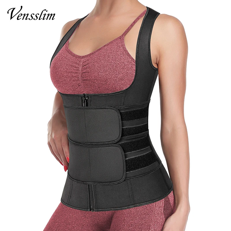 Women Waist Trainer Vest Body Shaper Neoprene Sauna Sweat Suit Slimming ...