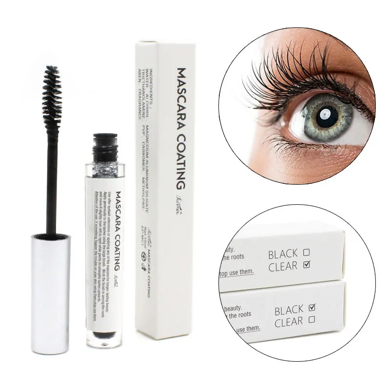 10ml Eyelash Coating Sealant Mascara Clear/Black Waterproof Long ...