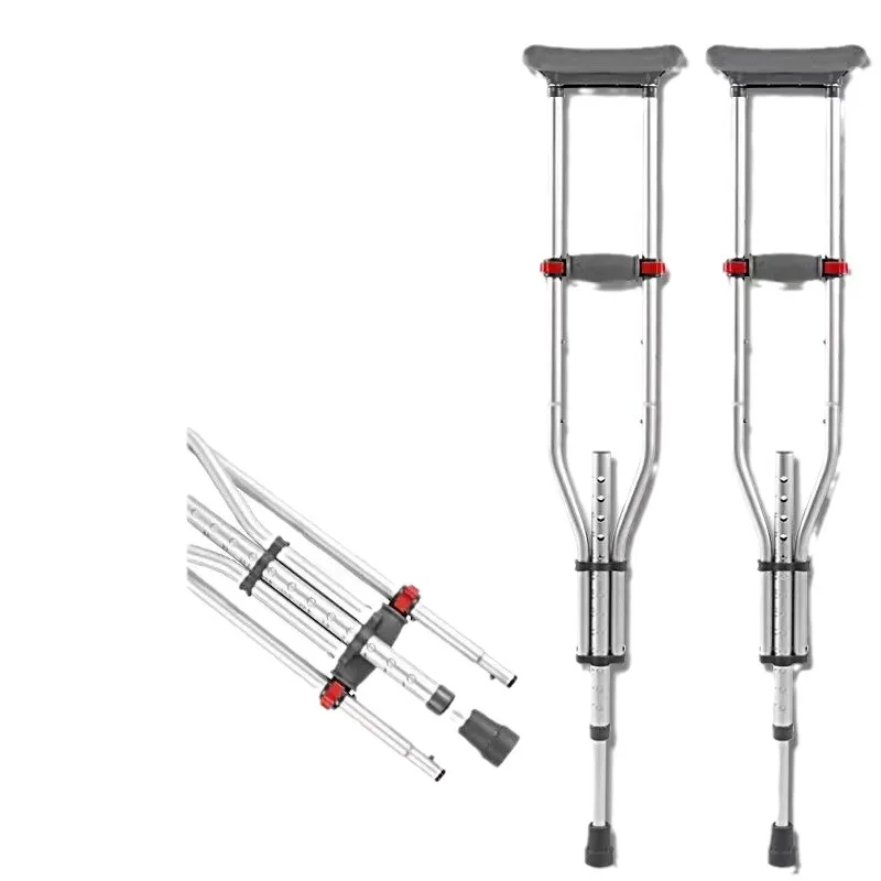Detachable-Foldable-Underarm-Crutches-Armpit-Crutch-Elderly-Disabled ...