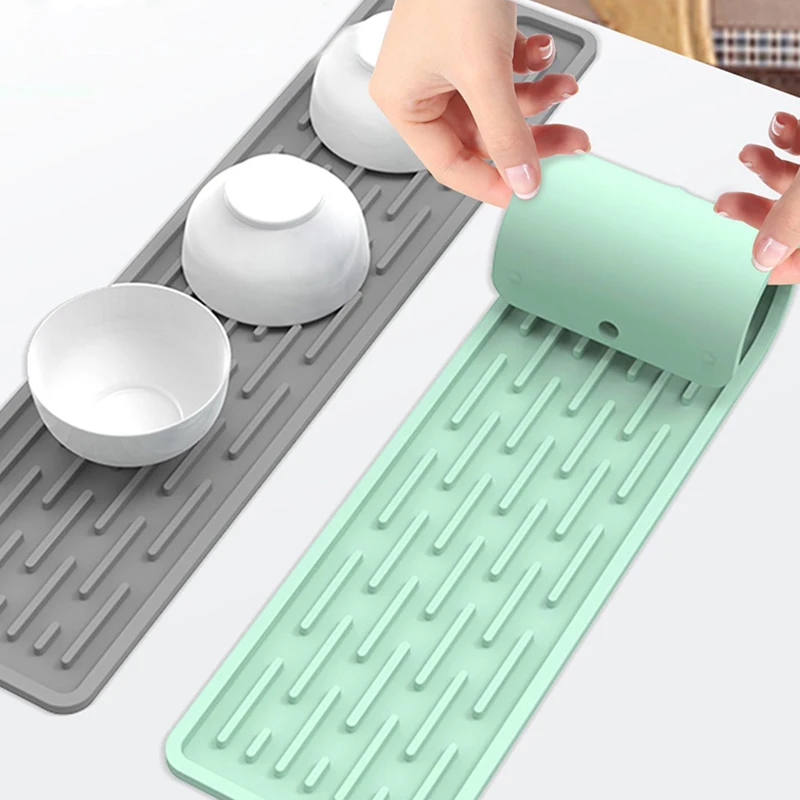 Silicone-Faucet-Mat-Drip-Protection-Pads-Faucet-Water-Catcher-Mat-Sink ...