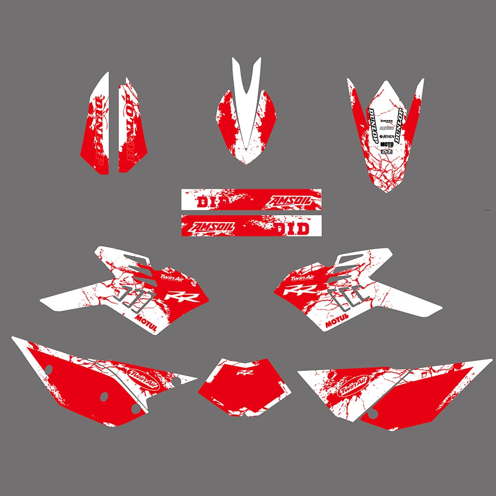 Motorcycle Graphic Background Decal Sticker for Beta RR 4T 350 400 450 ...