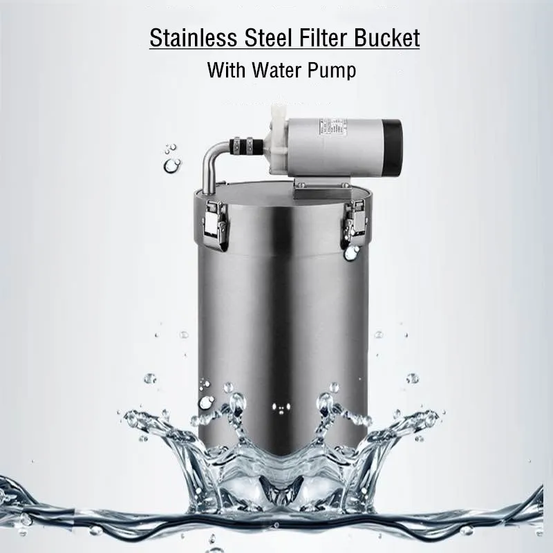 Premium-Stainless-Steel-Aquarium-External-Canister-Filters-Top-Filter ...