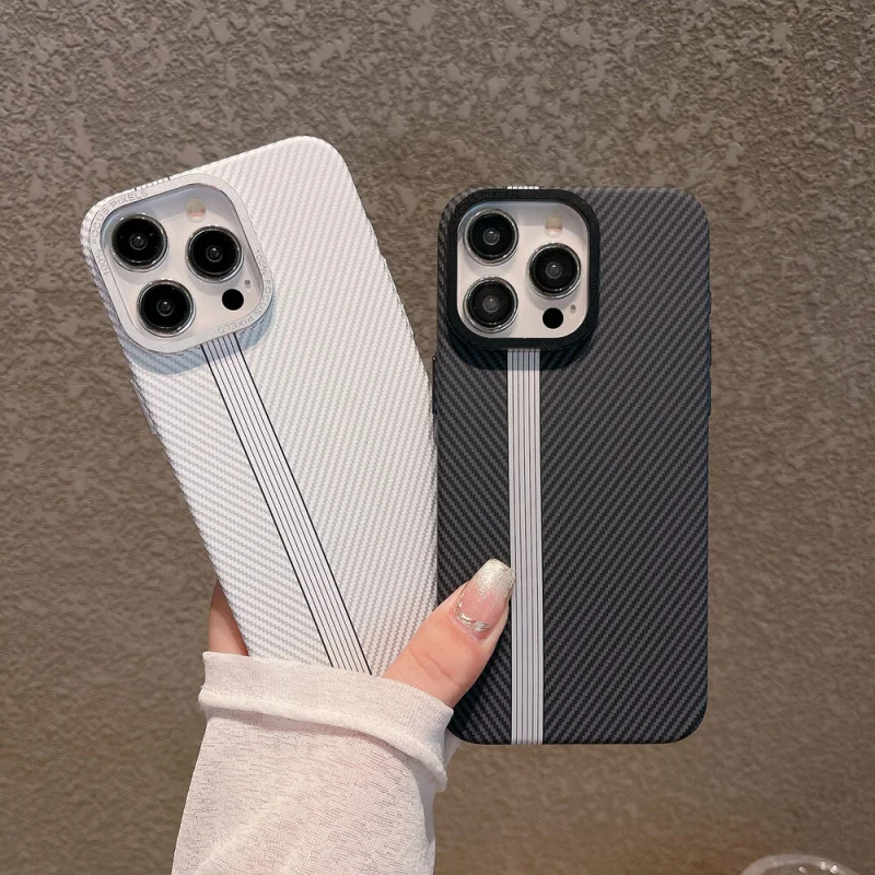 Luxury-Carbon-Fiber-Texture-Phone-Case-For-iPhone-15-14-Plus-13-12-Pro ...