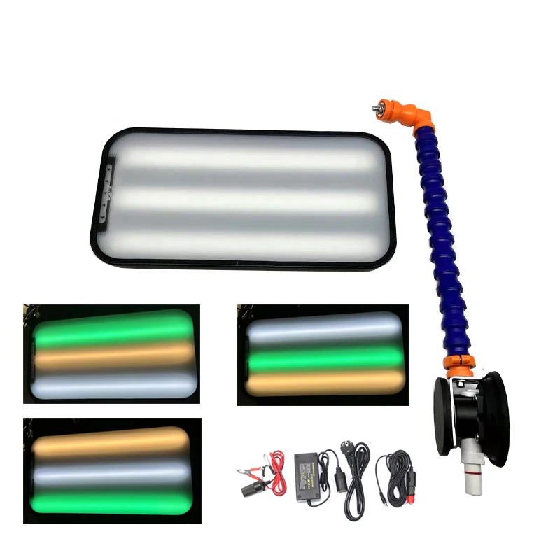 9-LED-Car-Dent-Lamp-3-Strips-Line-Board-Paintless-Dent-Repair-Tool-Car ...