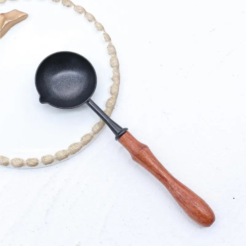 Sealing-Wax-Spoon-Wood-Handle-Retro-Wax-Stamping-Spoons-Fire-Paint ...