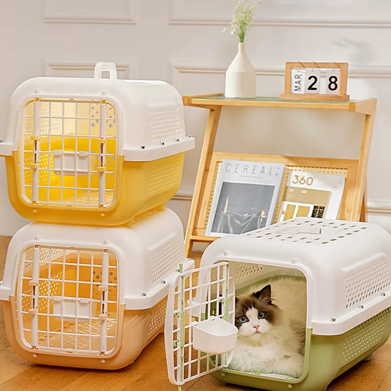 Tragbare Katze Käfig Haustier Träger Outdoor Transport Haustier Box ...
