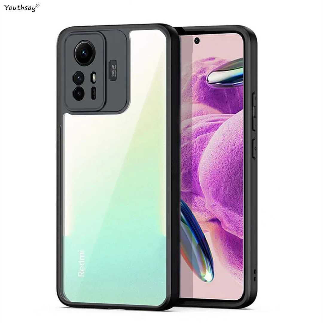 For Redmi Note 12S Case For Redmi Note 12S Cover Funda Hard Clear PC ...