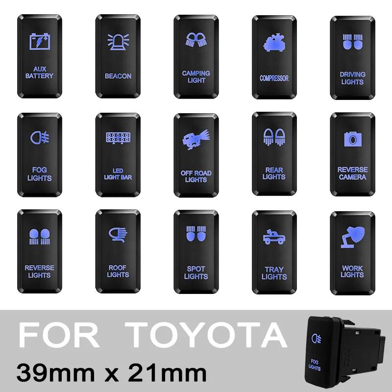 12V-Blue-Backlit-Push-Button-Switch-Fog-Lights-ON-OFF-Latching-Switch ...