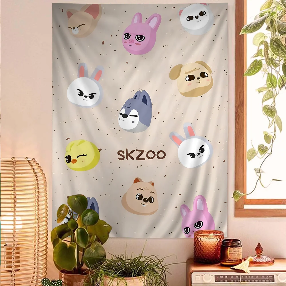 Tapete-Kpop-Stray-S-skzoo-Tape-aria-Sala-de-Lavanderia-Antiderrapante ...