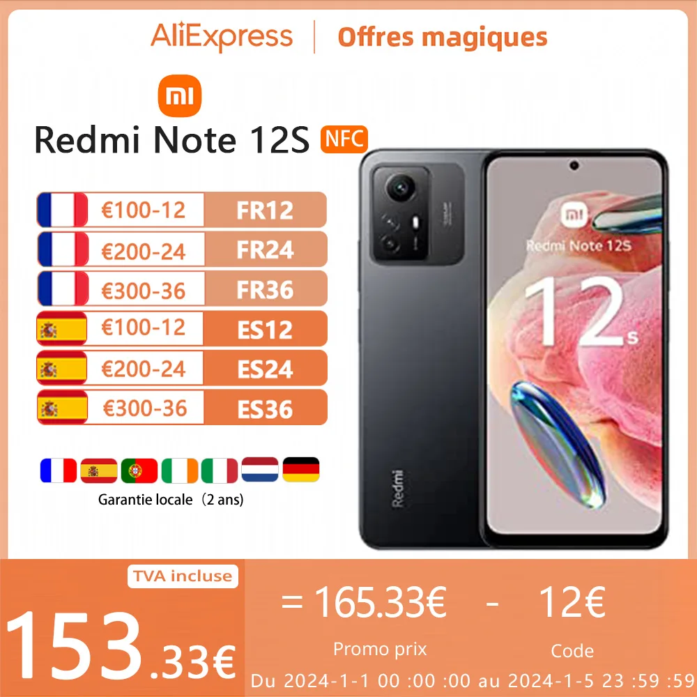 Xiaomi-Redmi-Note-12S-smartphone-NFC-Wide-Camera-108MP-MediaTek-Helio ...