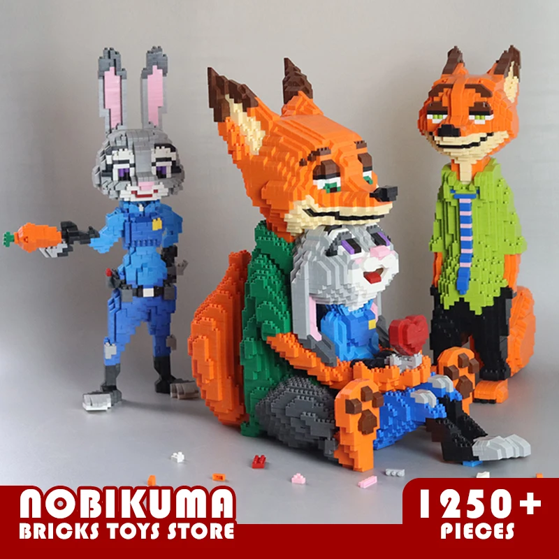 Disney-Judy-Nick-Diamond-Building-Blocks-Model-Cartoon-Movie-Anime ...