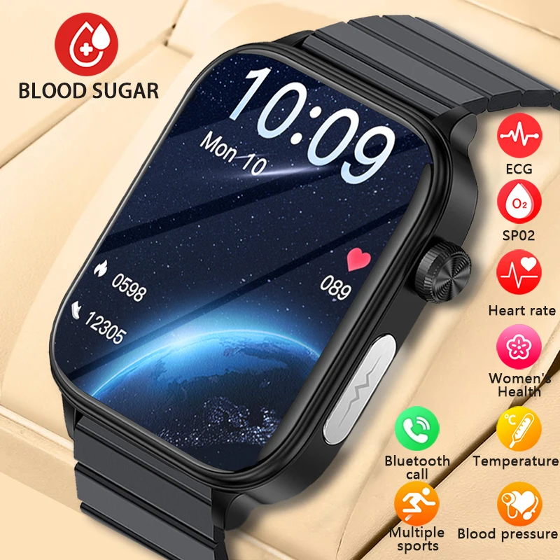 2024-New-Medical-Grade-Smart-Watch-Men-ECG-Blood-Glucose-Lipid-and-Uric ...