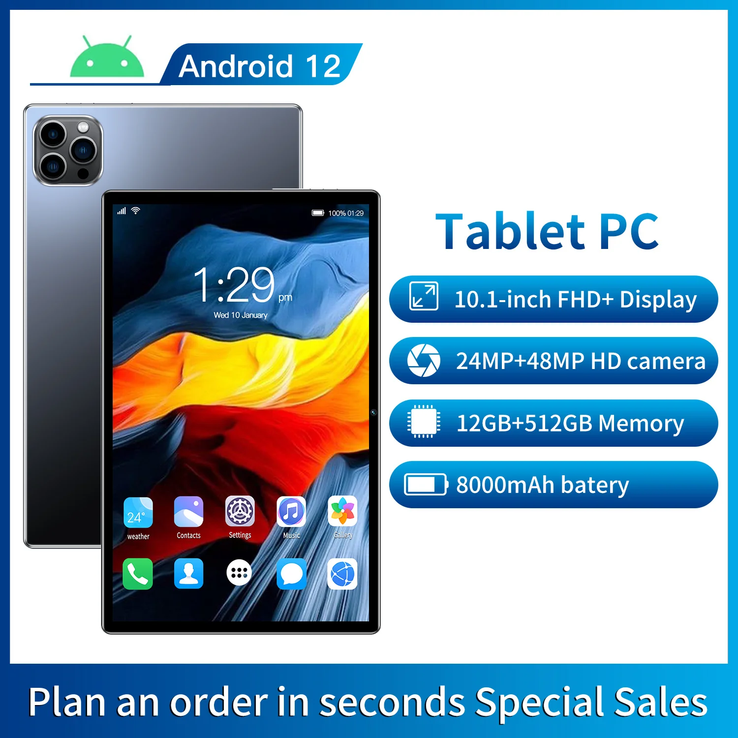 2023-Nieuwe-Wereldwijde-Versie-Originele-Pa15-Tablet-10-Inch-128Gb ...