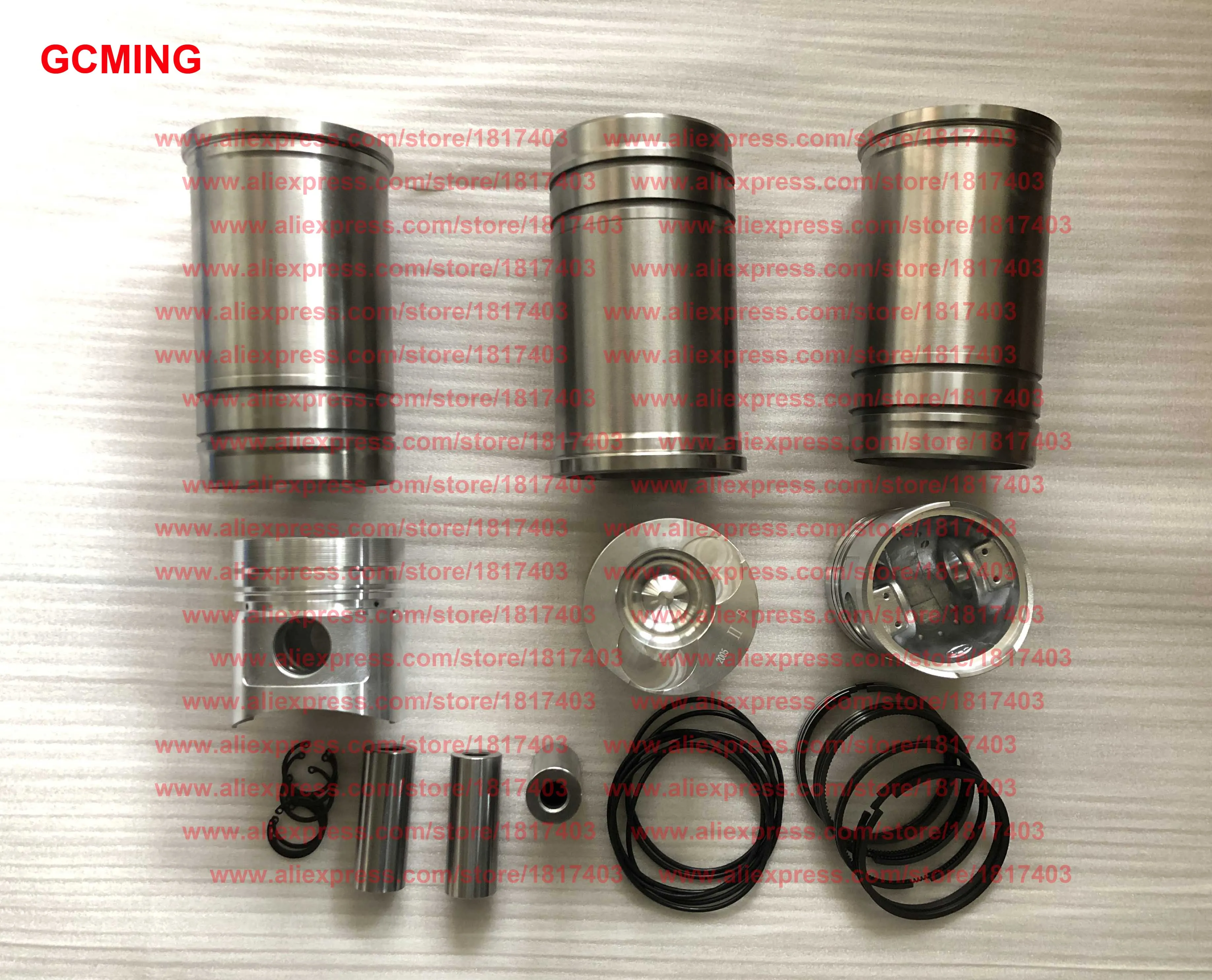 Yangdong-YSD390Q-Piston-Cylinder-sleeve-piston-rings-Piston-pin-Circlip ...