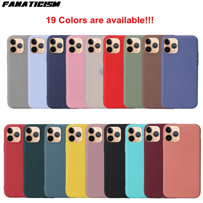 Matte-Solid-Candy-Phone-Cases-Soft-Silicone-Cover-Cute-iPhone-15-SE-5-S ...