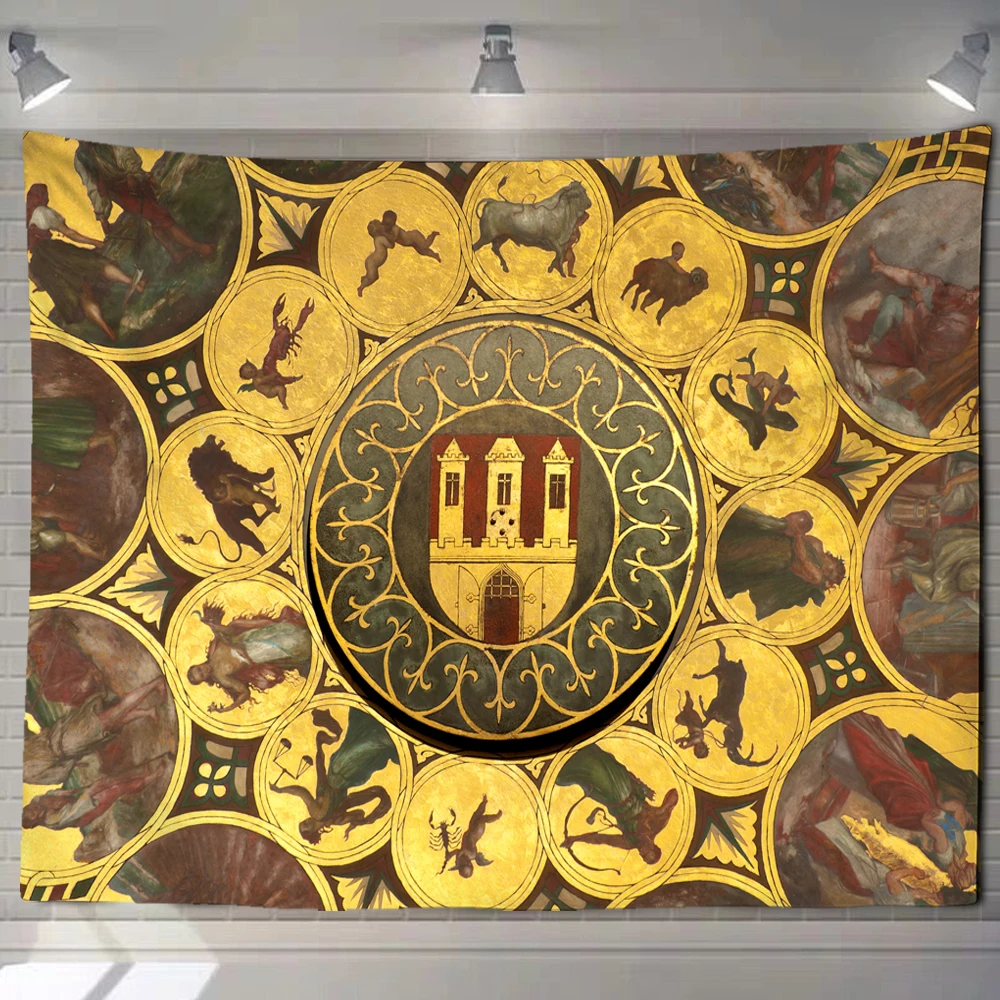 Aura-Symbol-Divination-Vertical-Tapestry-Spiritual-Altar-Cloth-Yoga-Mat ...