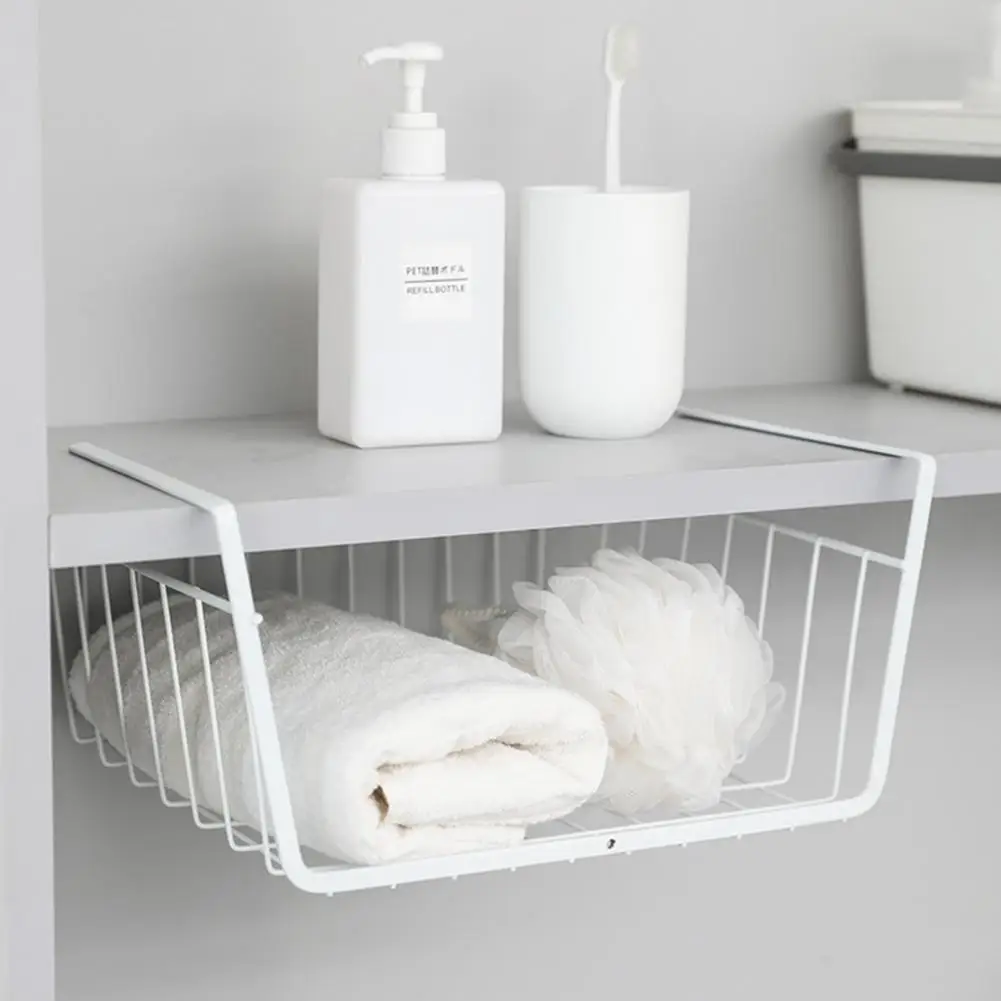 1pc-White-Black-Hanging-Net-Basket-Iron-Material-Large-Capacity-Hanging ...