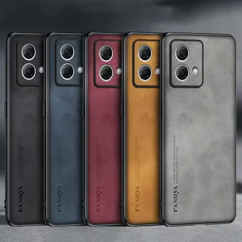For Motorola Moto G84 G54 G34 G24 G14 G22 5g Luxury Sheepskin Leather ...
