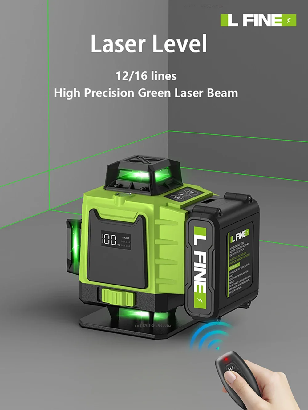 LFINE-4D-Professional-Laser-Level-16-Lines-Horizontal-And-Vertical-With ...