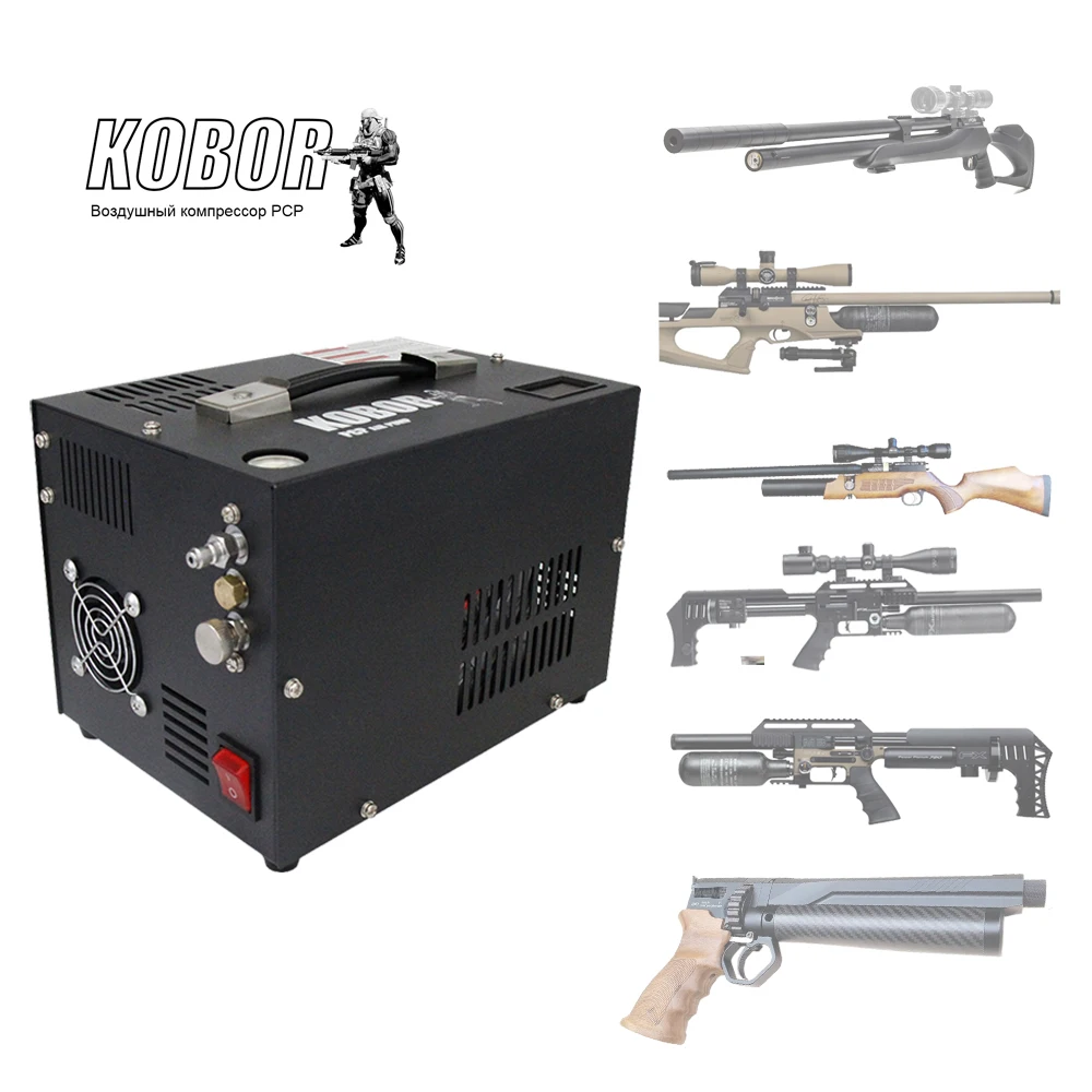 4500Psi-300Bar-PCP-Air-Compressor-Portable-Car-12V-with-Transformer ...