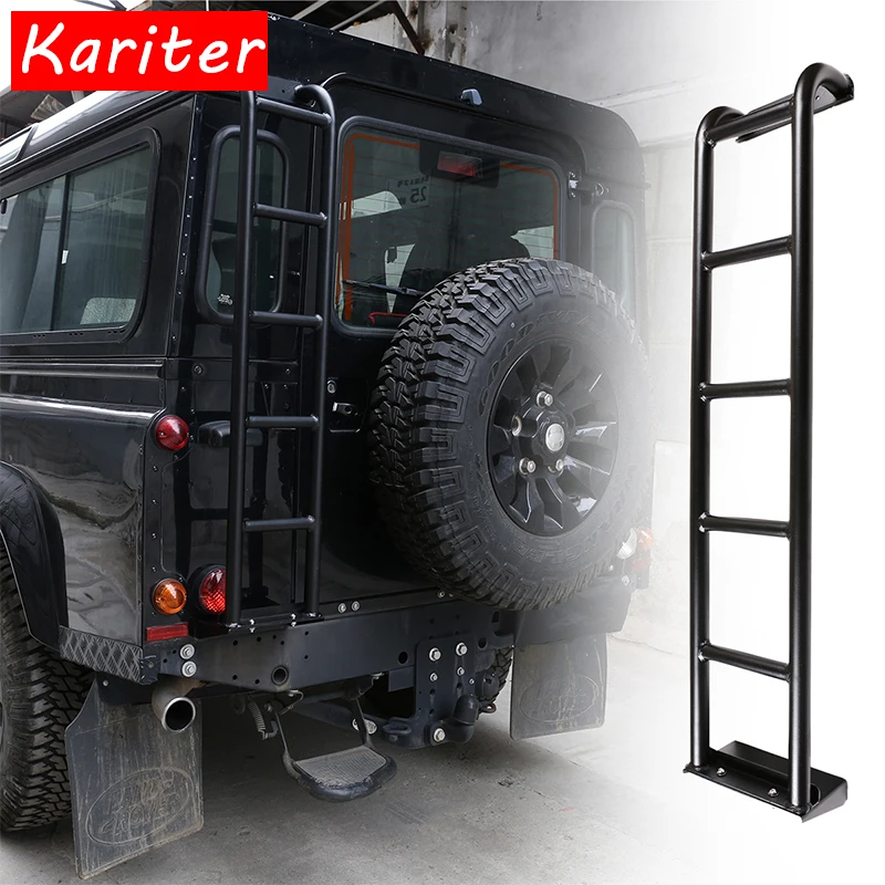 For-Land-Rover-Defender-90-110-2004-2019-Car-Rear-Tailgate-Ladder-Roof ...
