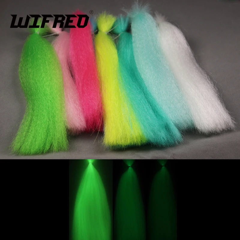 Wifreo-10Packs-9-Colors-Flash-Slinky-Fiber-Gliss-N-Glow-Synthetic ...
