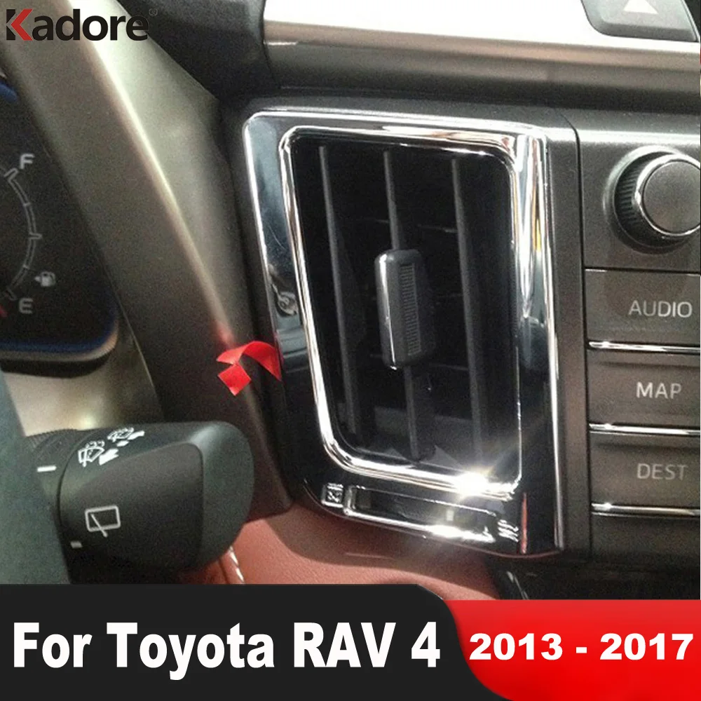 Para toyota rav4 rav 4 2013 2014 2015 2016 2017 chrome saída de ...