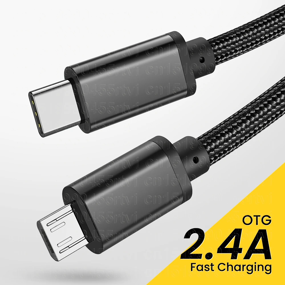 USB-C-To-Micro-USB-Fast-Charging-Data-Cable-Type-C-Male-To-Micro-USB ...