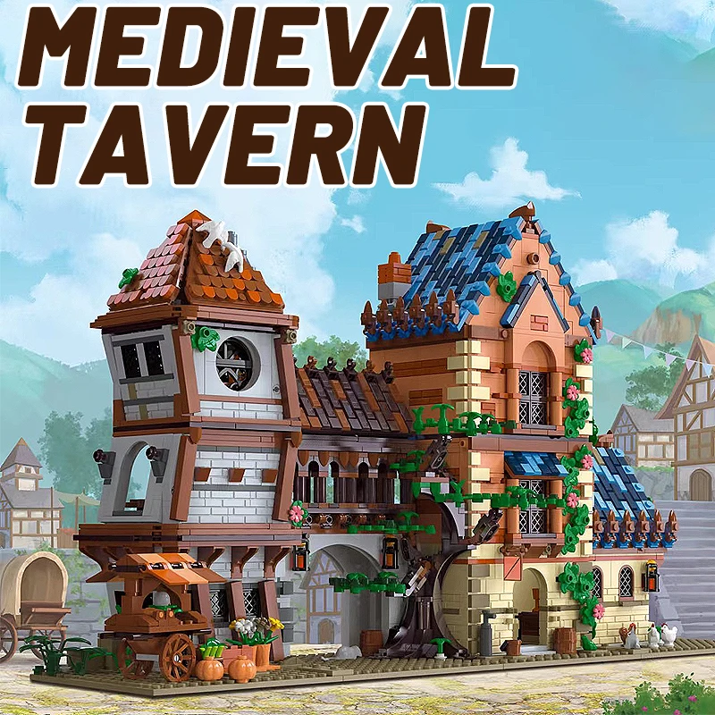 Street-View-Medieval-Tavern-Building-Blocks-Medieval-Architecture-House ...
