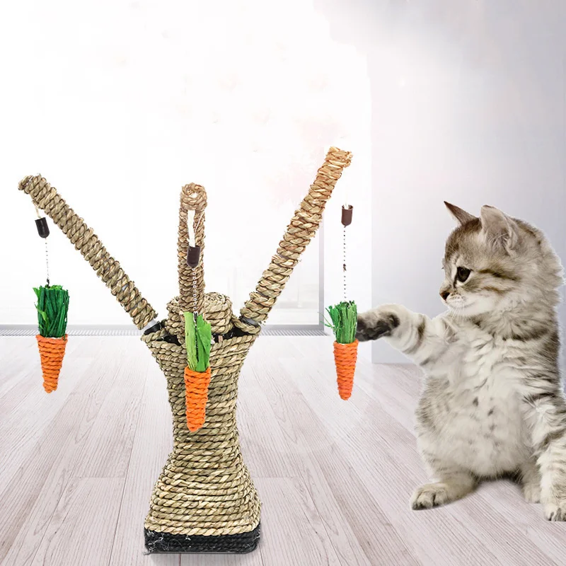Carrot-Pet-Cat-Scraper-Cat-tree-house-Climbing-Frame-Post-Decoration ...