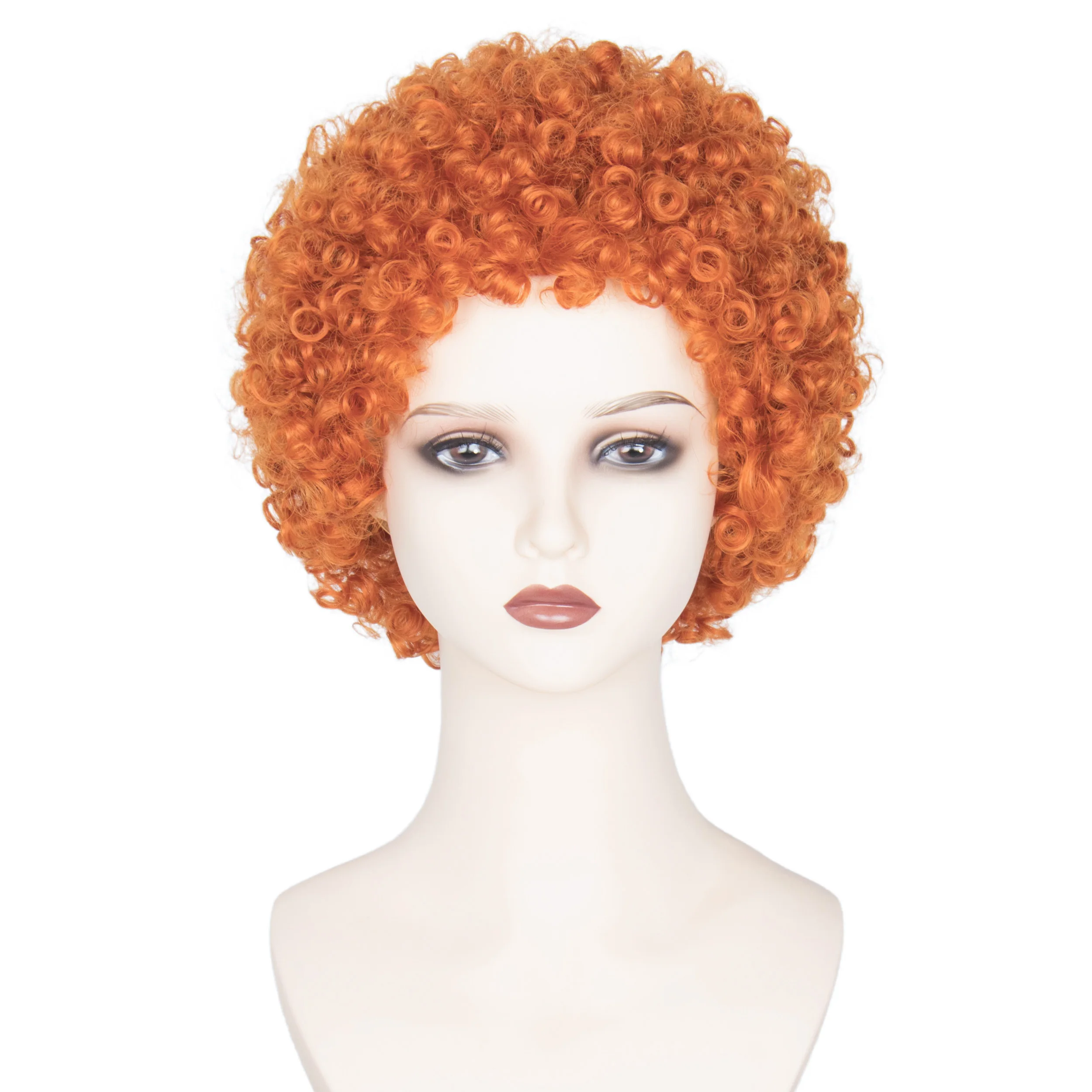 Short-Curly-Orange-Exploding-Head-Wig-Ice-Spice-Wig-For-Woman-Costume ...