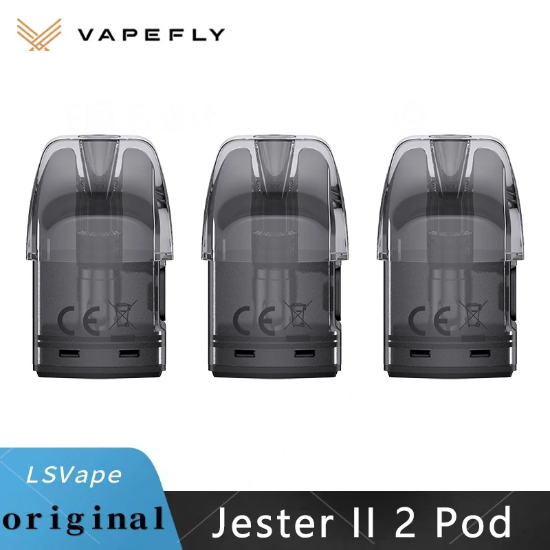 3pcs/Pack Original Vapefly Jester II 2 Pod Cartridge 3ml Side filling ...